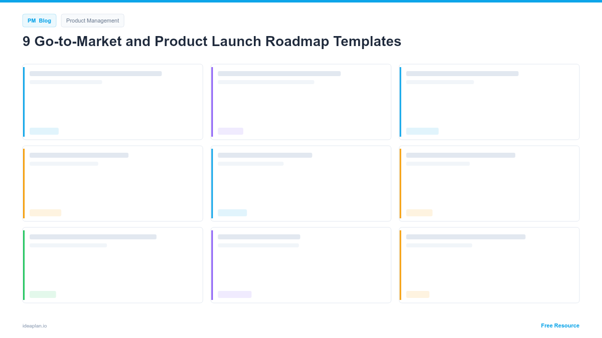 9 Go-to-Market and Product Launch Roadmap (2026) | IdeaPlan