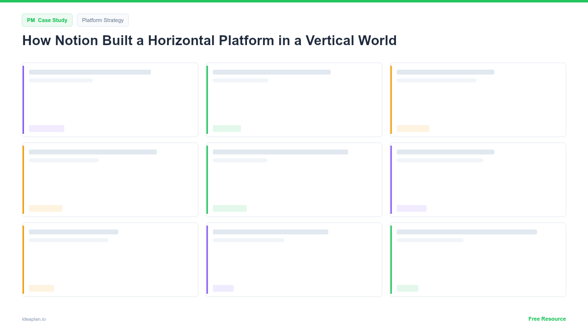 How Notion Built a Horizontal Platform in a Vertical World
