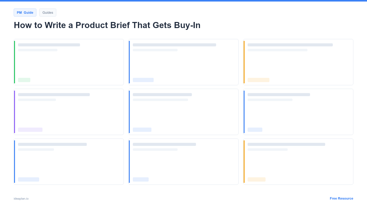 How to Write a Product Brief That Gets Buy-In | IdeaPlan