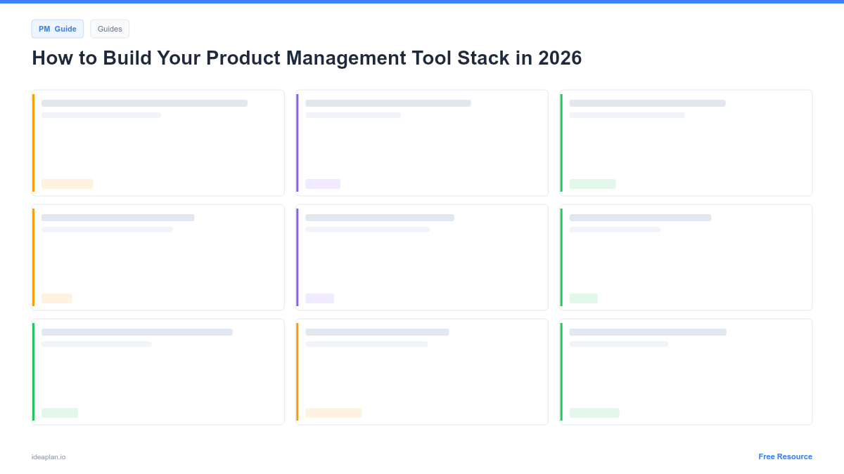 How to Build Your Product Management Tool Stack | IdeaPlan